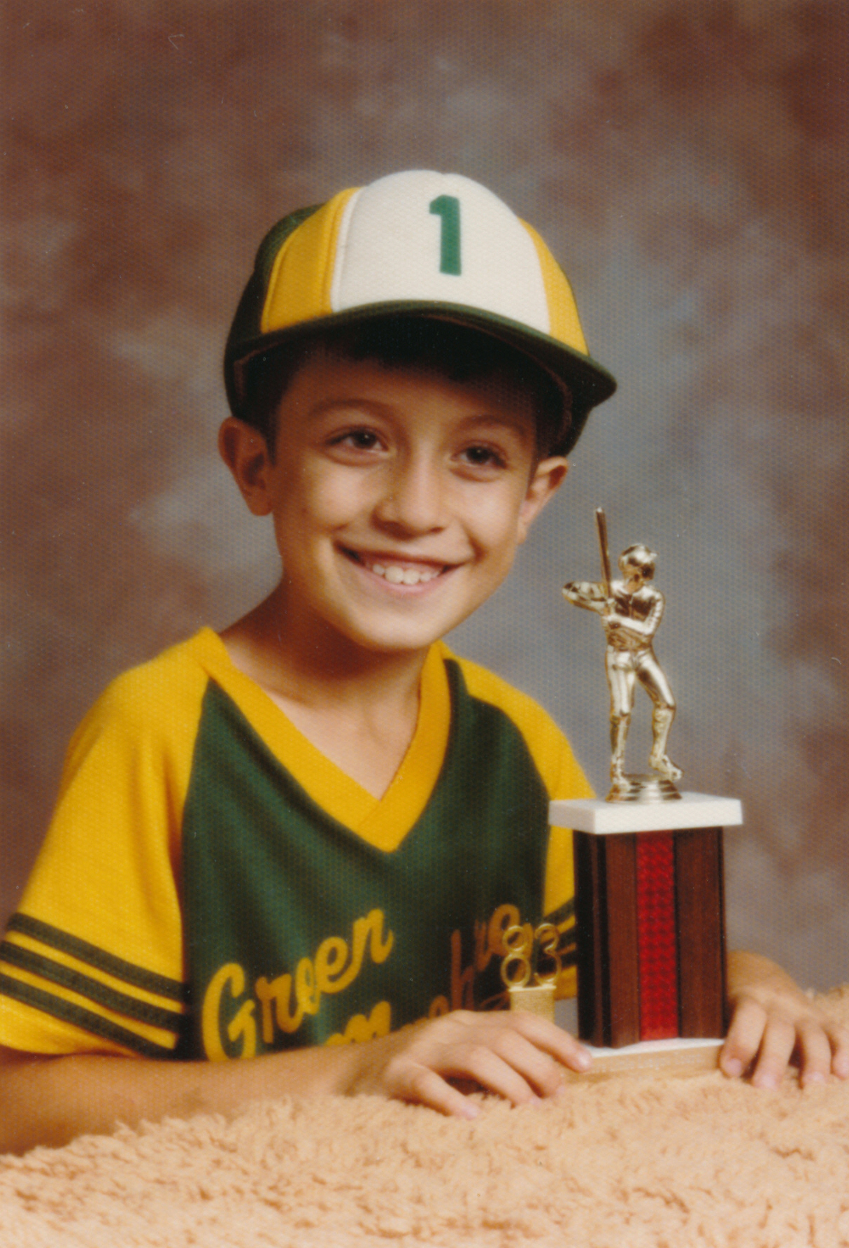 Mark with trophy – Wilson Family Album