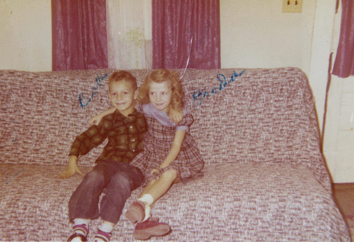 Bob and Freda on couch – Wilson Family Album