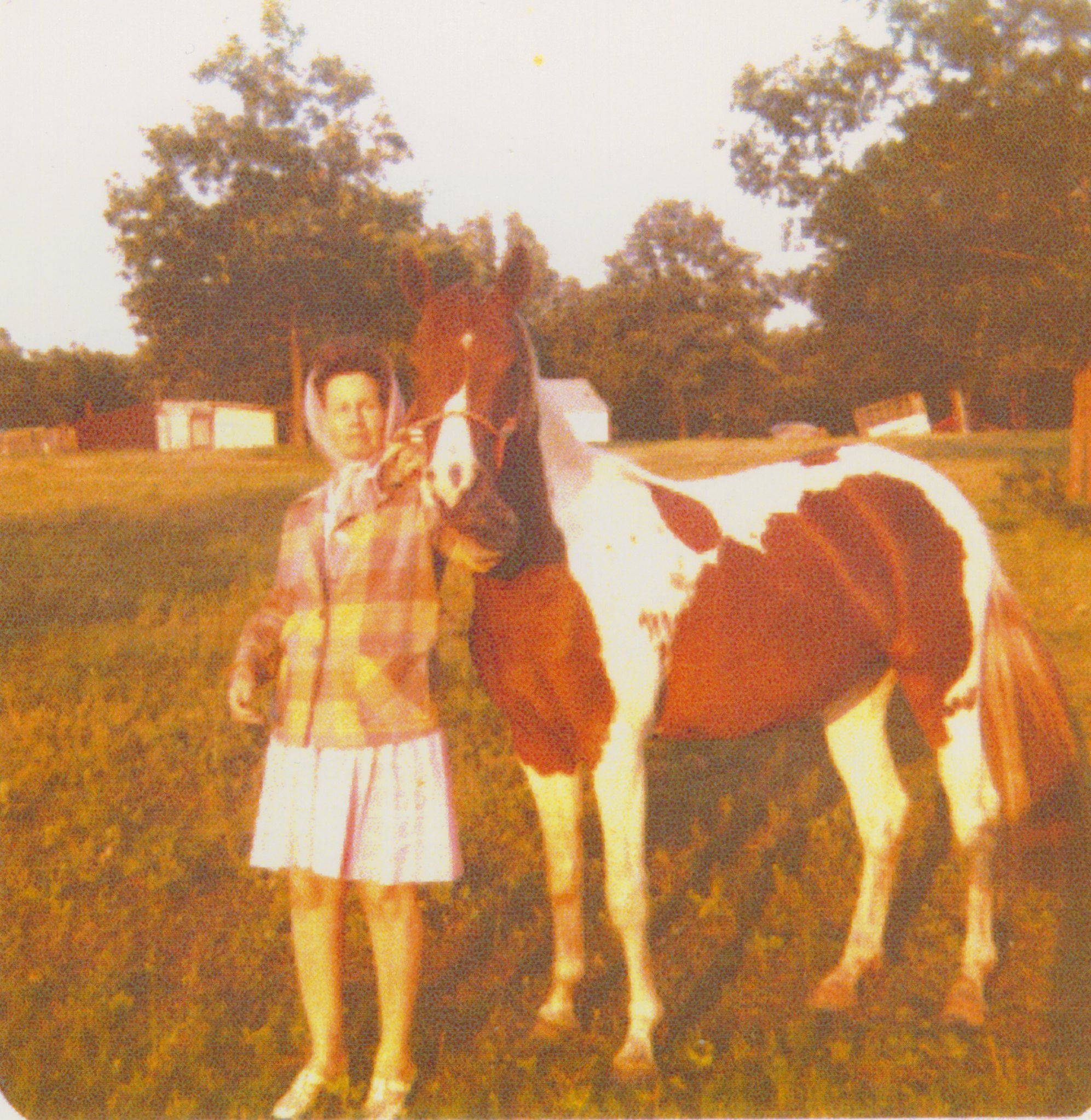 Erma with her horse – Wilson Family Album